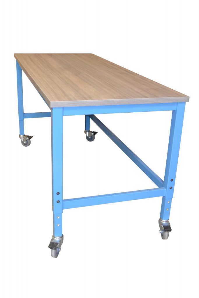 Height Adjustable Mobile Table – Action Laminates